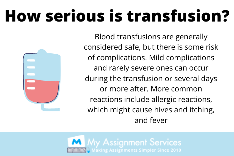 Transfusion Science Assignment Help by My Assignment Services